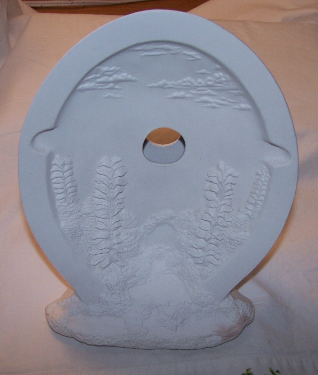 Ceramic Bisque Classical Oval Background Lighted Scene - Etsy