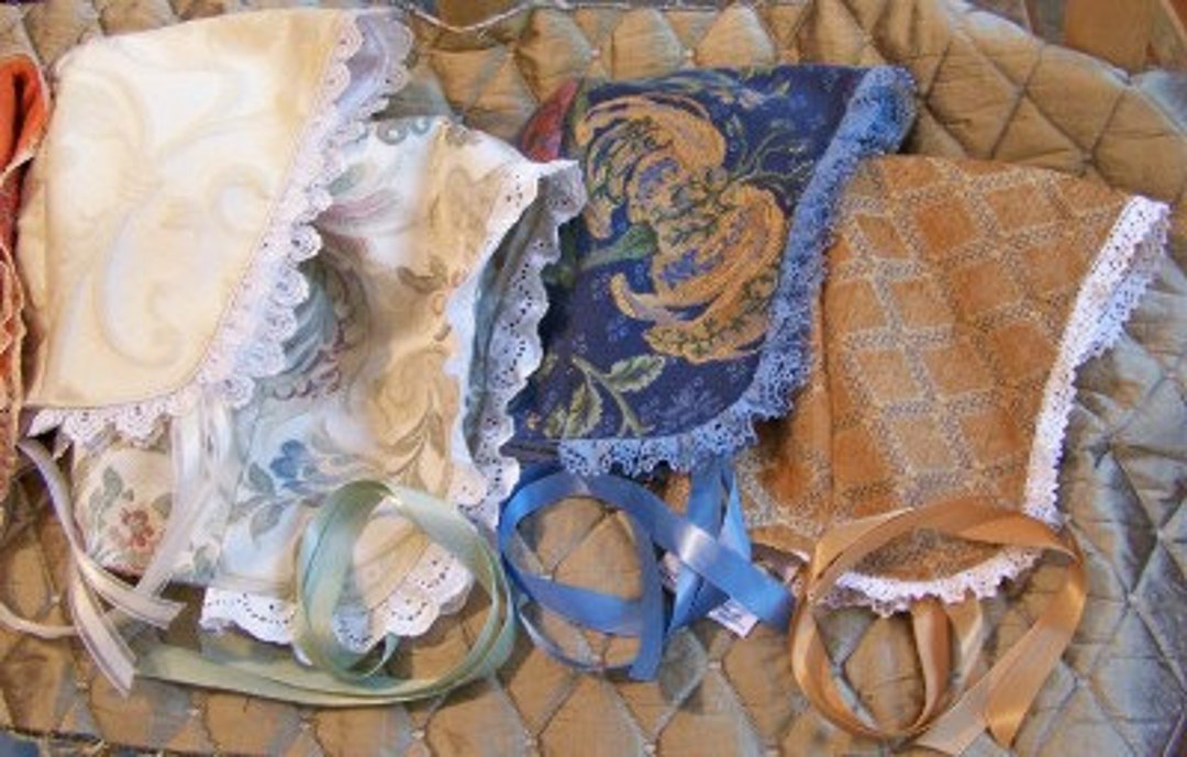 Custom Coif, Your Choice of Fabric, Lace Trim or No Trim, Fully Lined ...