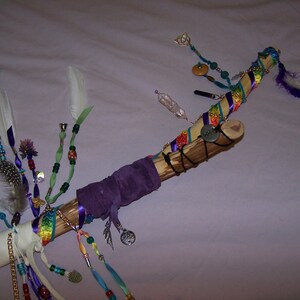 Custom Made Wizard or Fairie Staff or Walking Staff If You - Etsy