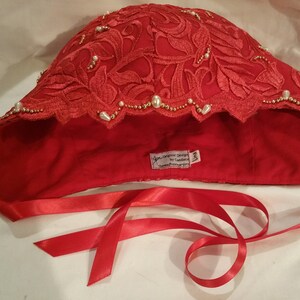 Custom Coif: Beaded or Appliqued Custom Coif, Your Choice of Fabric ...