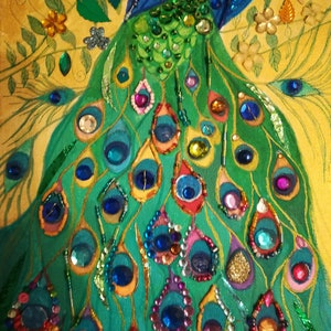 Peacock Mosaic Collage, Peacock Artwork, Peacocks, Peacock Wall Decor ...