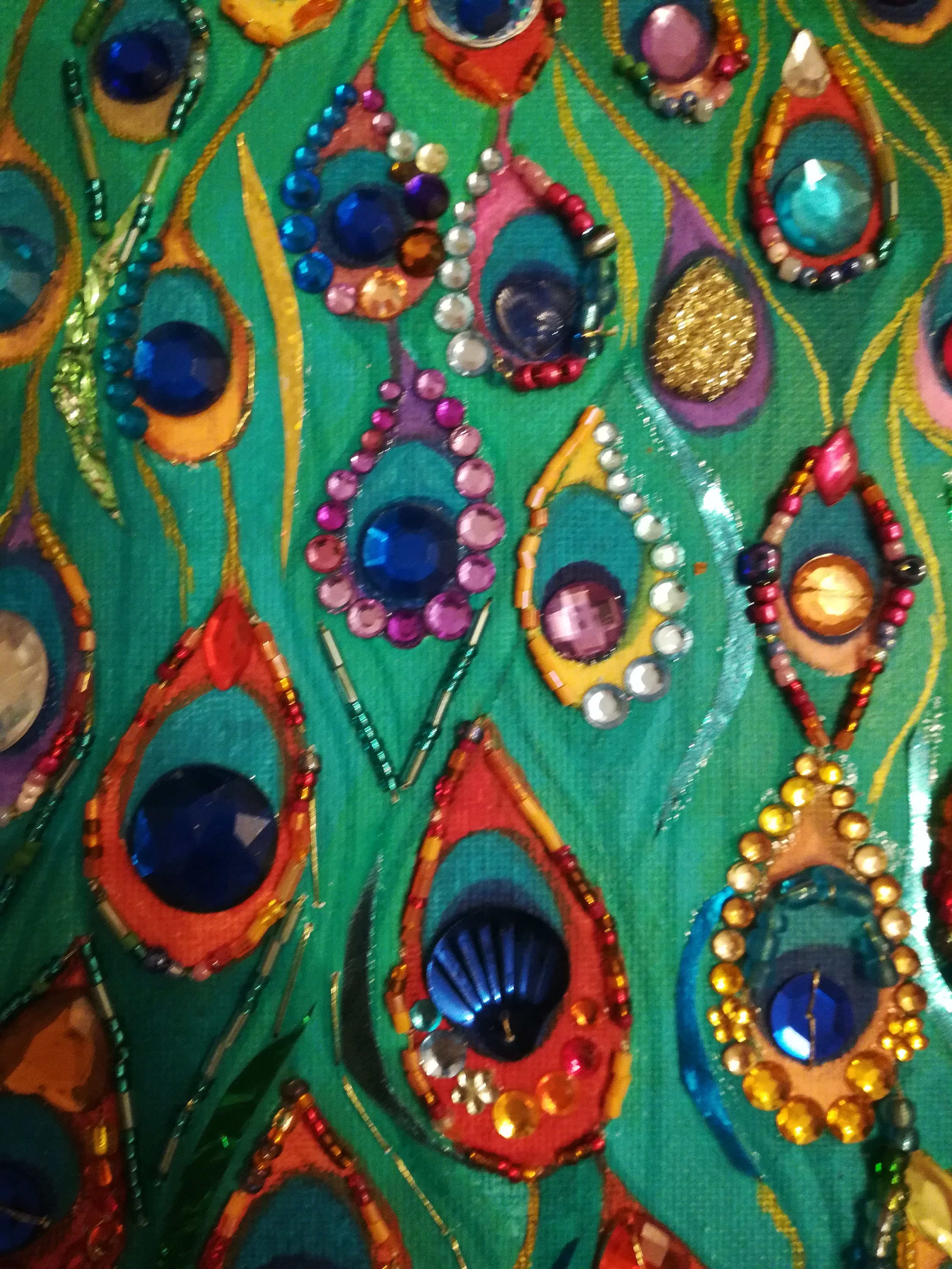 Peacock Mosaic Collage, Peacock Artwork, Peacocks, Peacock Wall Decor ...