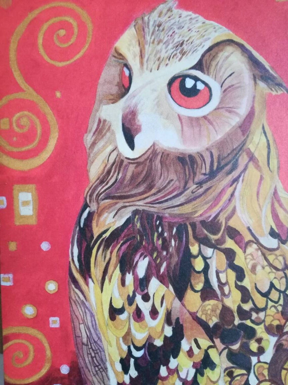 Owl Card, Animal Card, Blank Owl Card, Owl Image Card, Owl Art Card ...