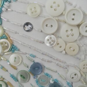 Swan Painting, Recycled Button Art,button Painting,button Swan Art,swan ...