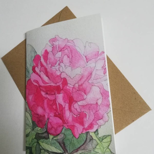 Peony Card - Etsy UK