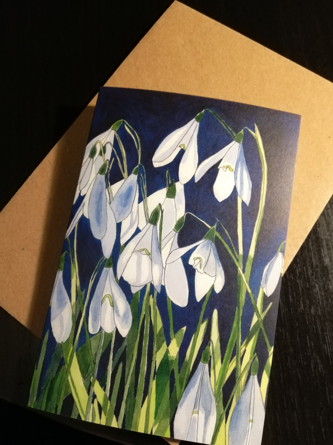 Snowdrops,white Flowers Card,snowdrops Card,spring Flowers,snowdrops ...