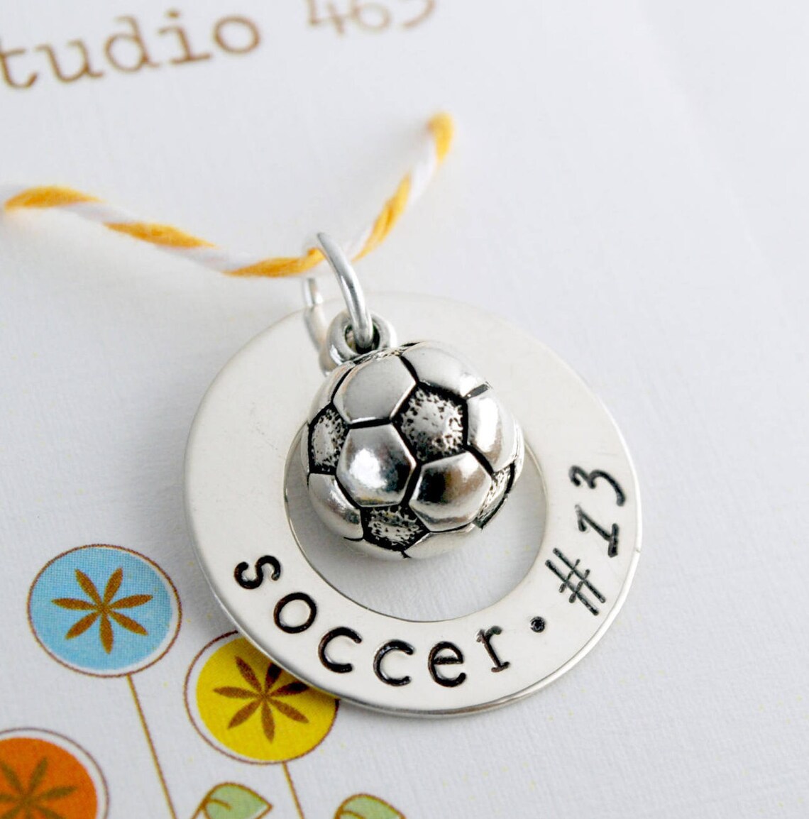 Soccer Pendant Soccer Ball Charm Senior Night Girls Soccer | Etsy