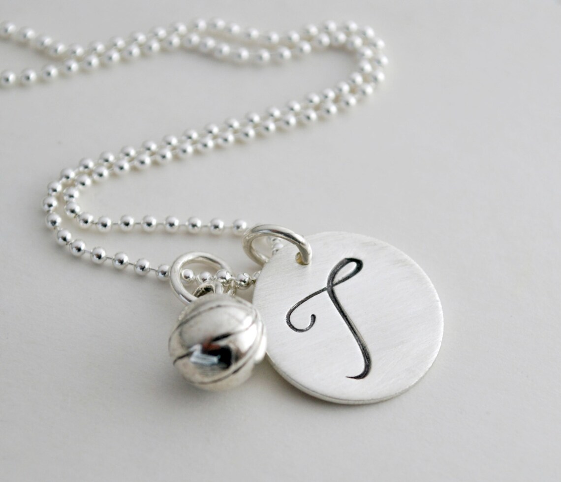 Gift for Senior Night Personalized Basketball Necklace - Etsy
