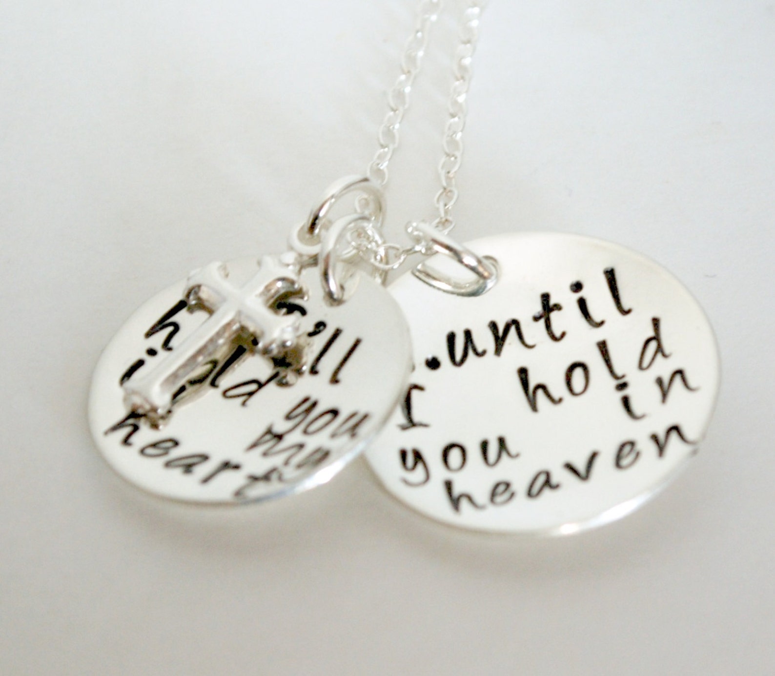 Grief Memorial Remembrance Necklace Bereavement Sympathy Jewelry - Hand ...