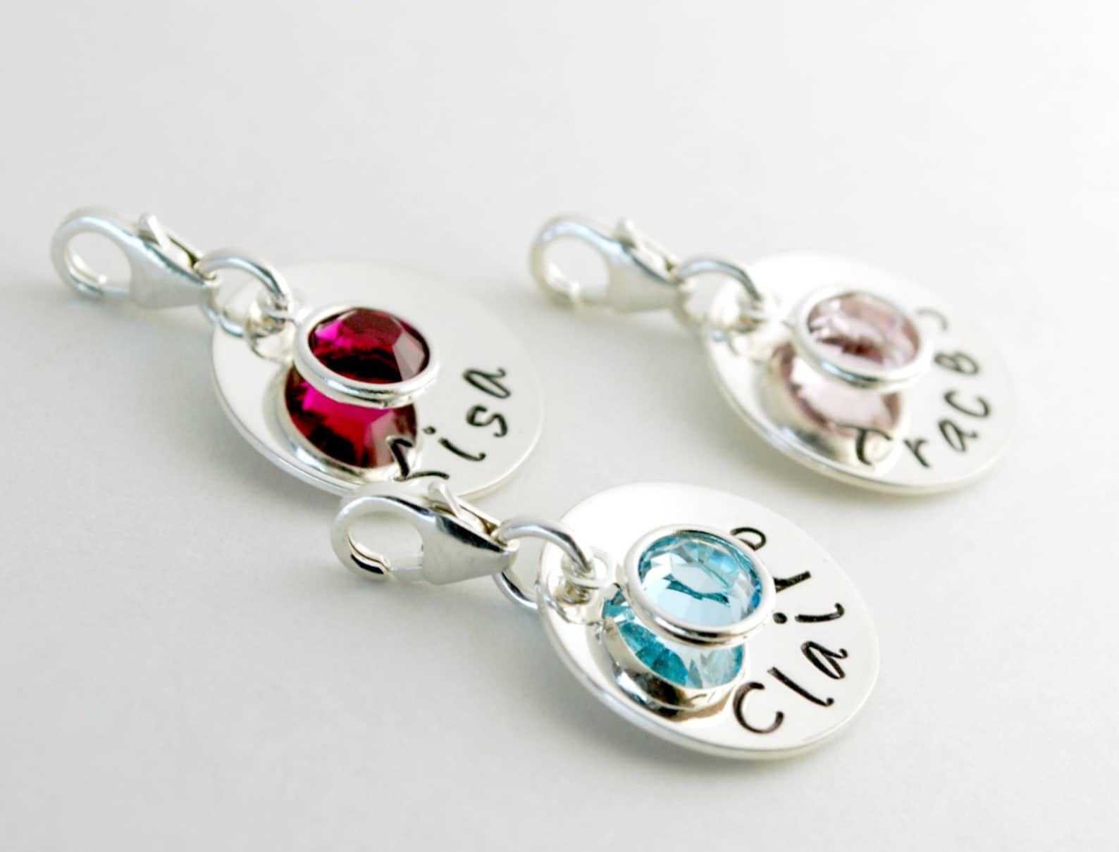 Hand Stamped Bracelet Charm Personalized Bracelet Charm Hand - Etsy