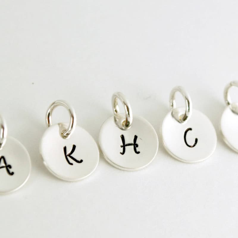 Initial Charm - Etsy
