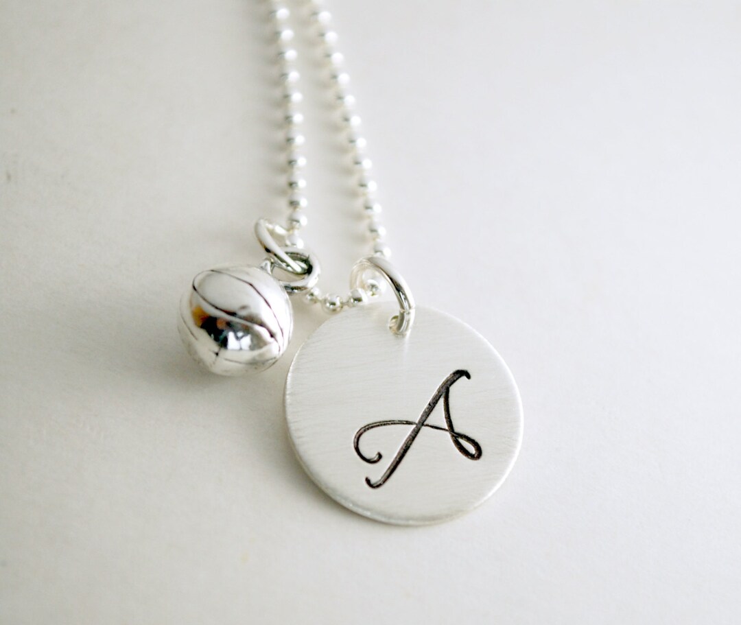 Gift for Senior Night Personalized Basketball Necklace - Custom ...