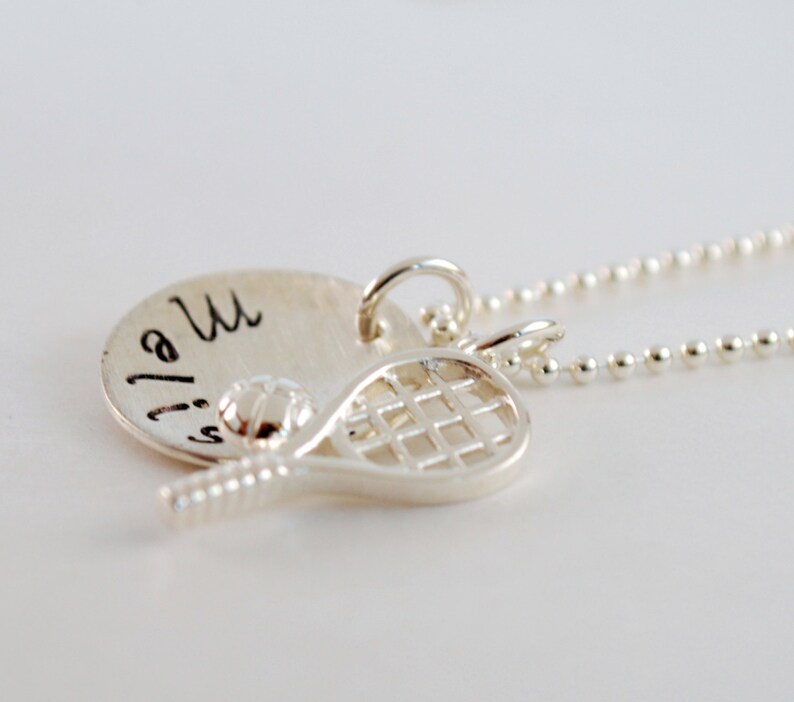 Tennis Necklace With Personalized Name Custom Tennis Jewelry - Etsy