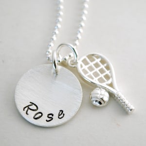 Tennis Necklace With Personalized Name - Custom Tennis Jewelry Hand ...