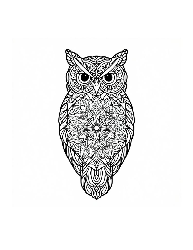 Animal Mandala Coloring Pages: Intricate Designs for Adults and Kids ...