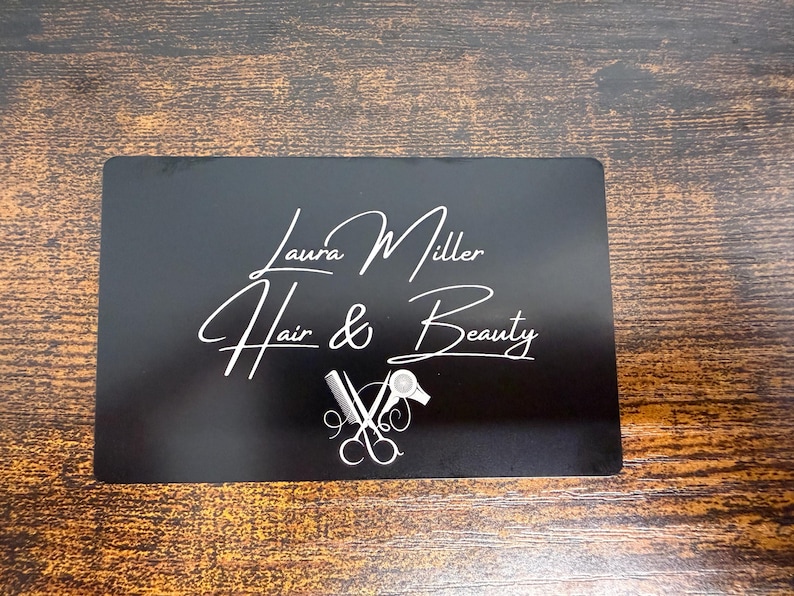 Custom Metal Business Cards Stainless Steel Custom Engraved - Etsy