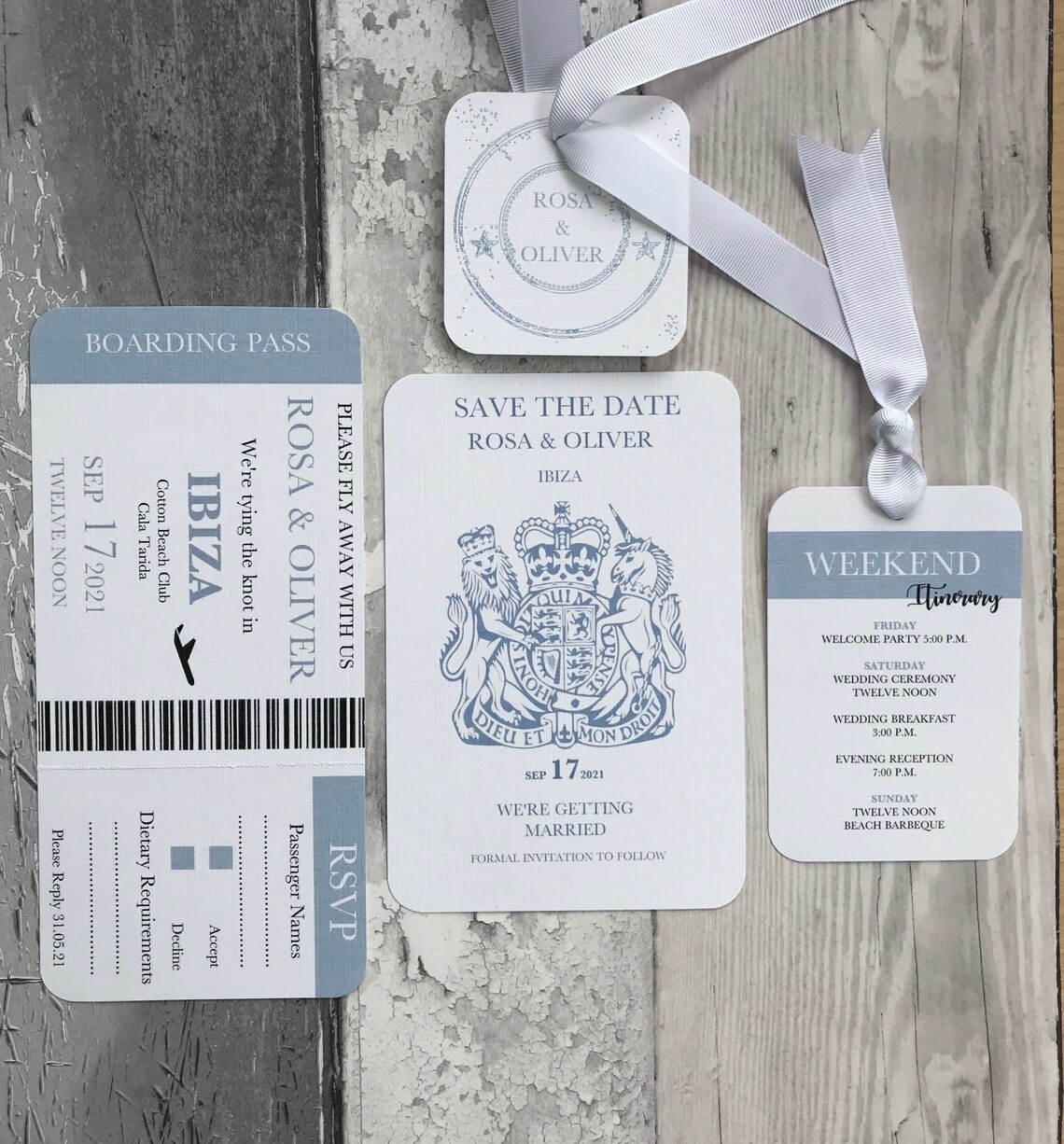 Boarding Pass Printed Wedding Invitation Sample - Etsy UK