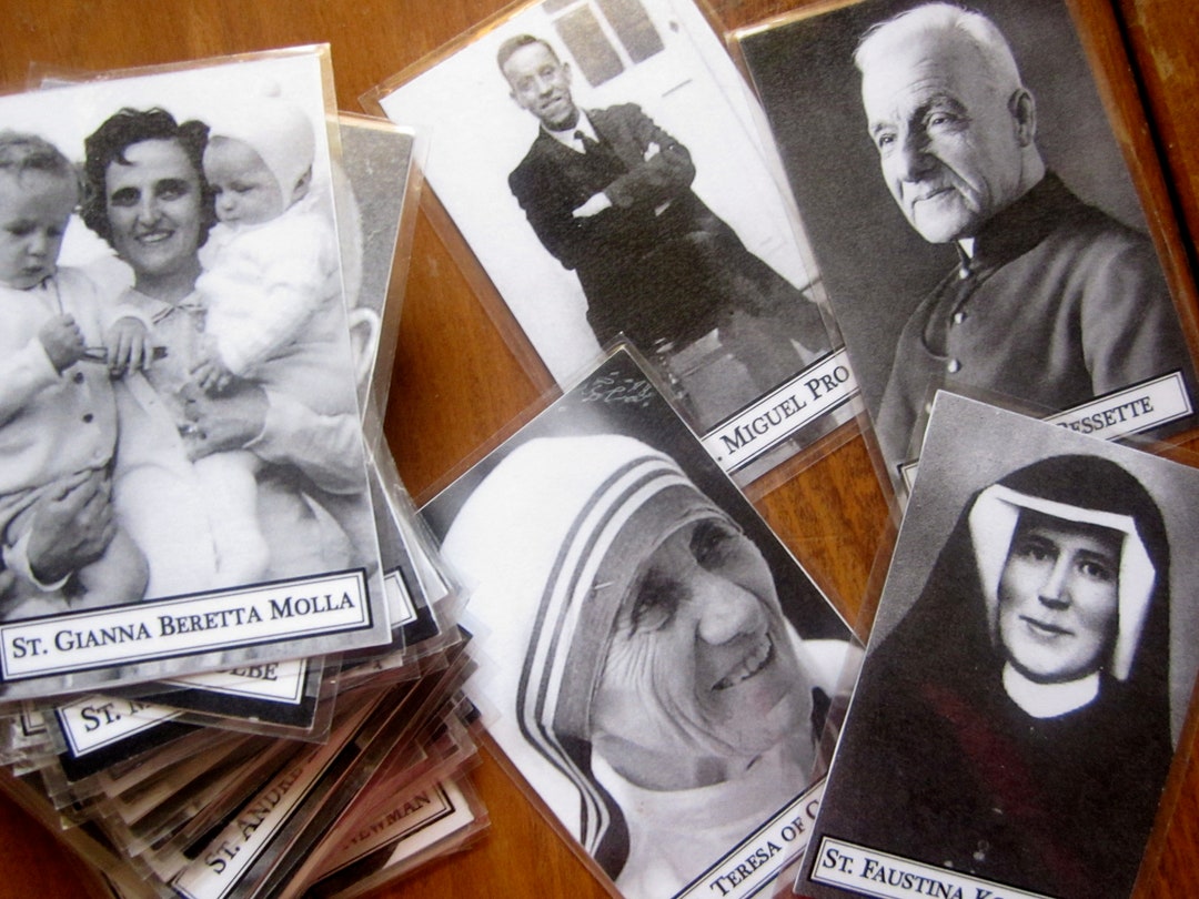 Joyful Saints & Blesseds Matching Card Game, Catholic Memory Game - Etsy