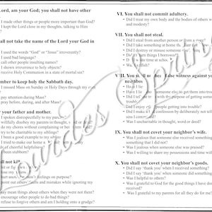Examination of Conscience for Children, Printable PDF Download - Etsy