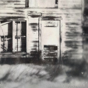 Moody Barn Photo Rustic Decor Rural Americana White Barn - Etsy