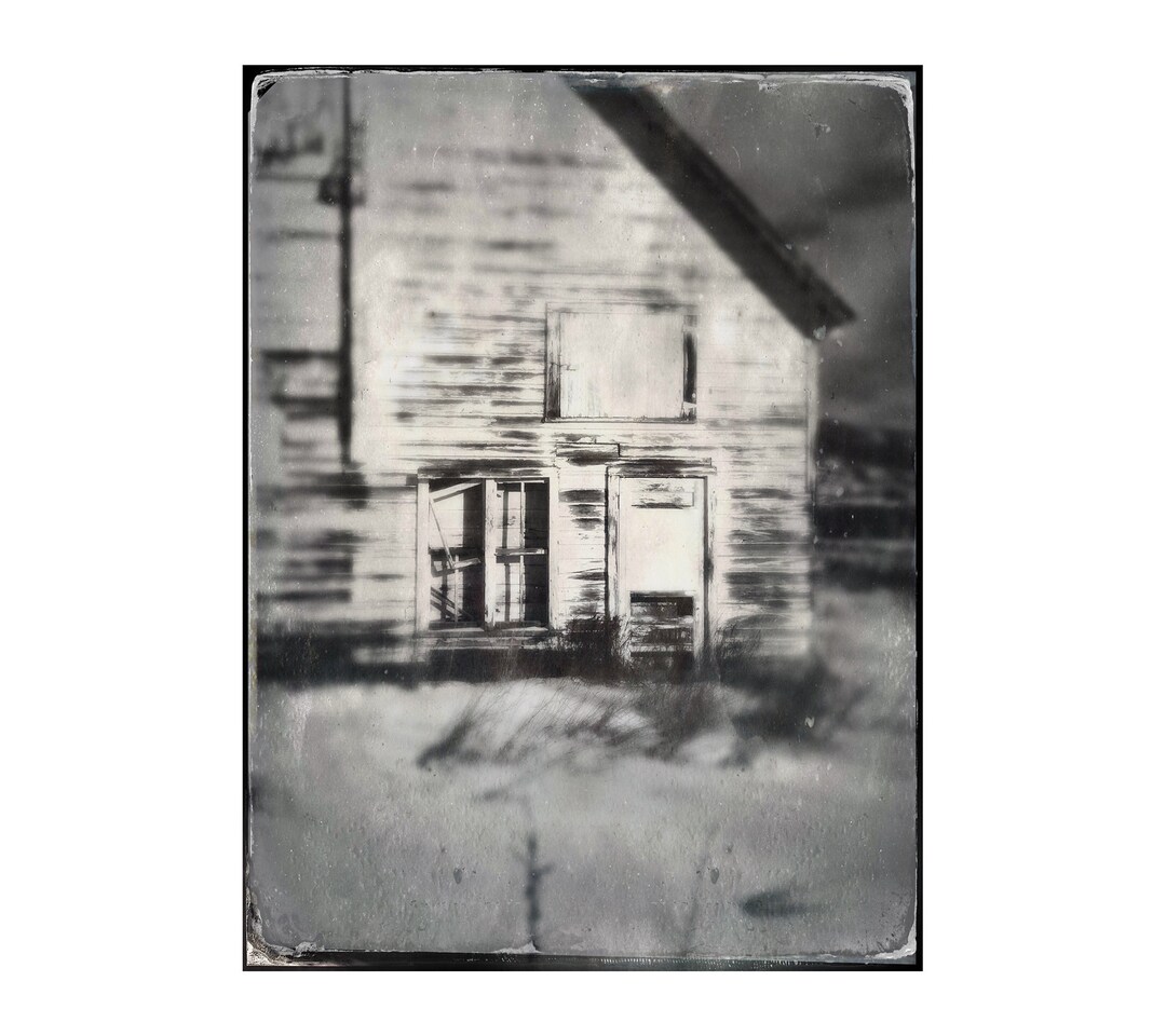 Moody Barn Photo Rustic Decor Rural Americana White Barn - Etsy