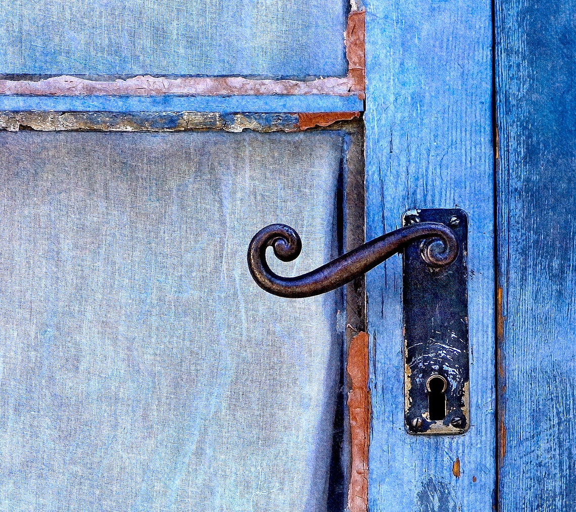 Blue Door Photo, France, Periwinkle Blue, Rustic Door, Cottage Decor ...
