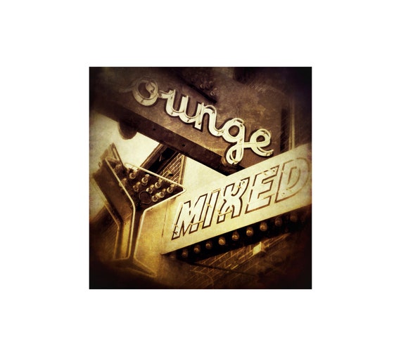 Mid-Century Sign Photo Neon Bar Sign Retro Decor Pete's | Etsy