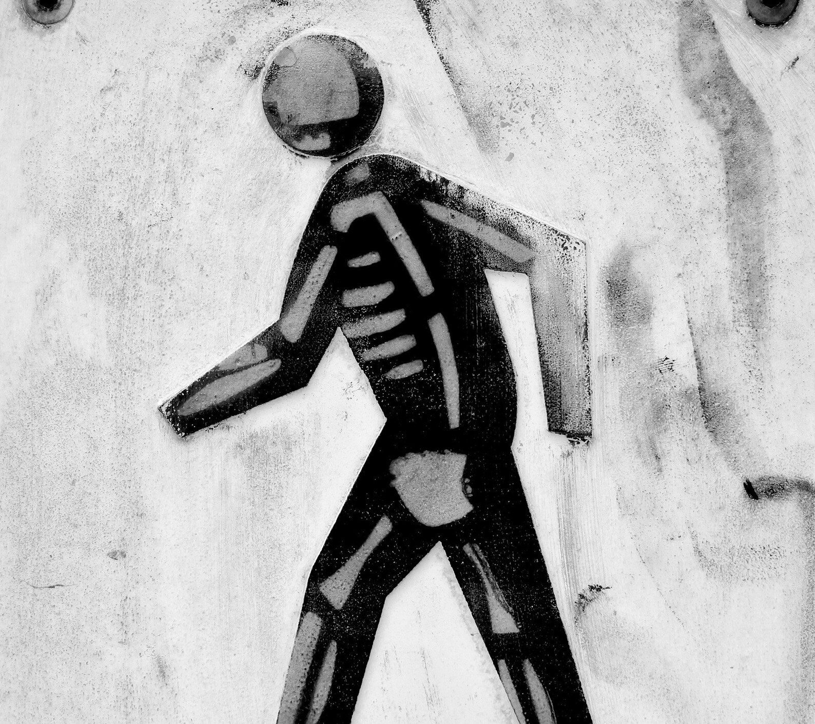 Skeleton Street Art Graffiti Photography Black and White - Etsy