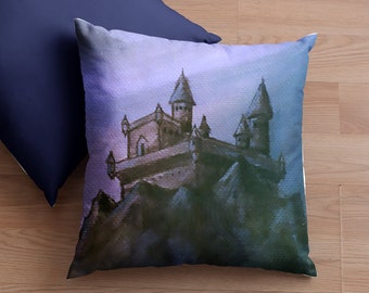 Castle Throw Pillow - Etsy