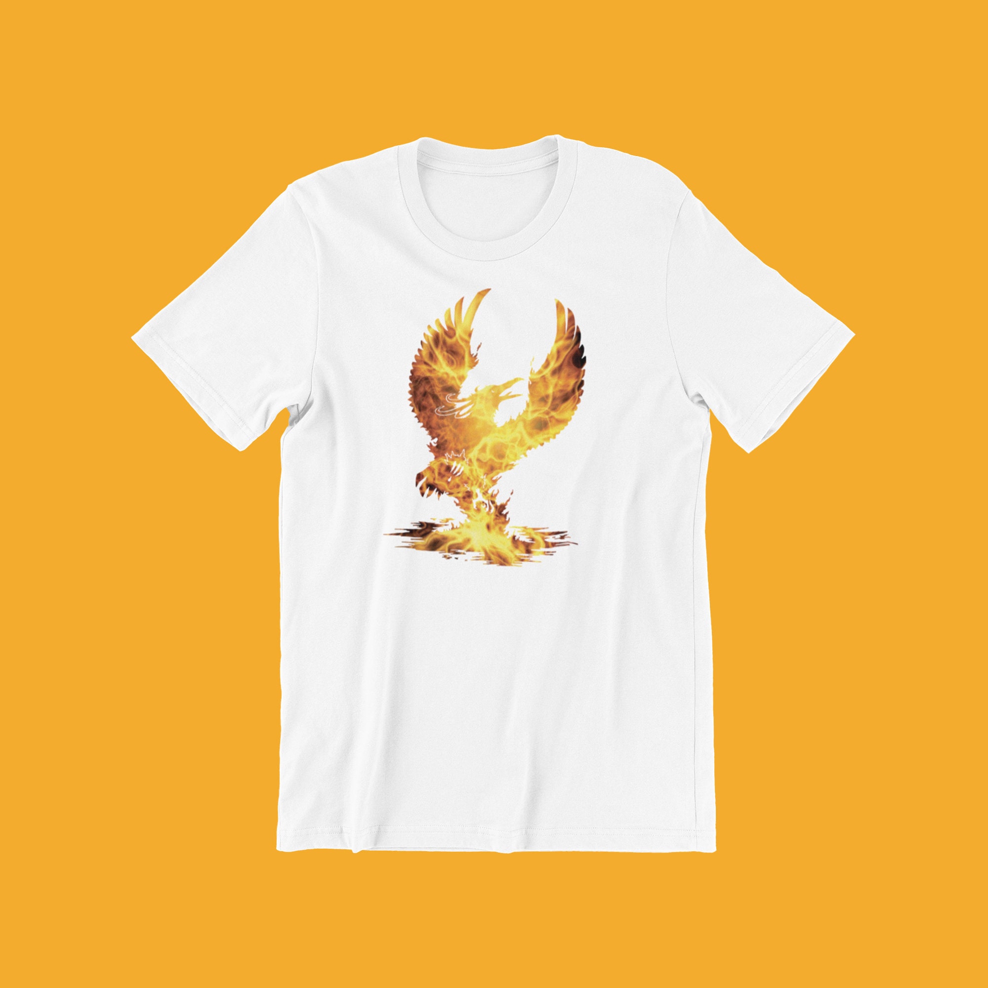 Phoenix Rising T Shirt Fire Bird Of Rebirth Tee Mythic Egyptian Bird