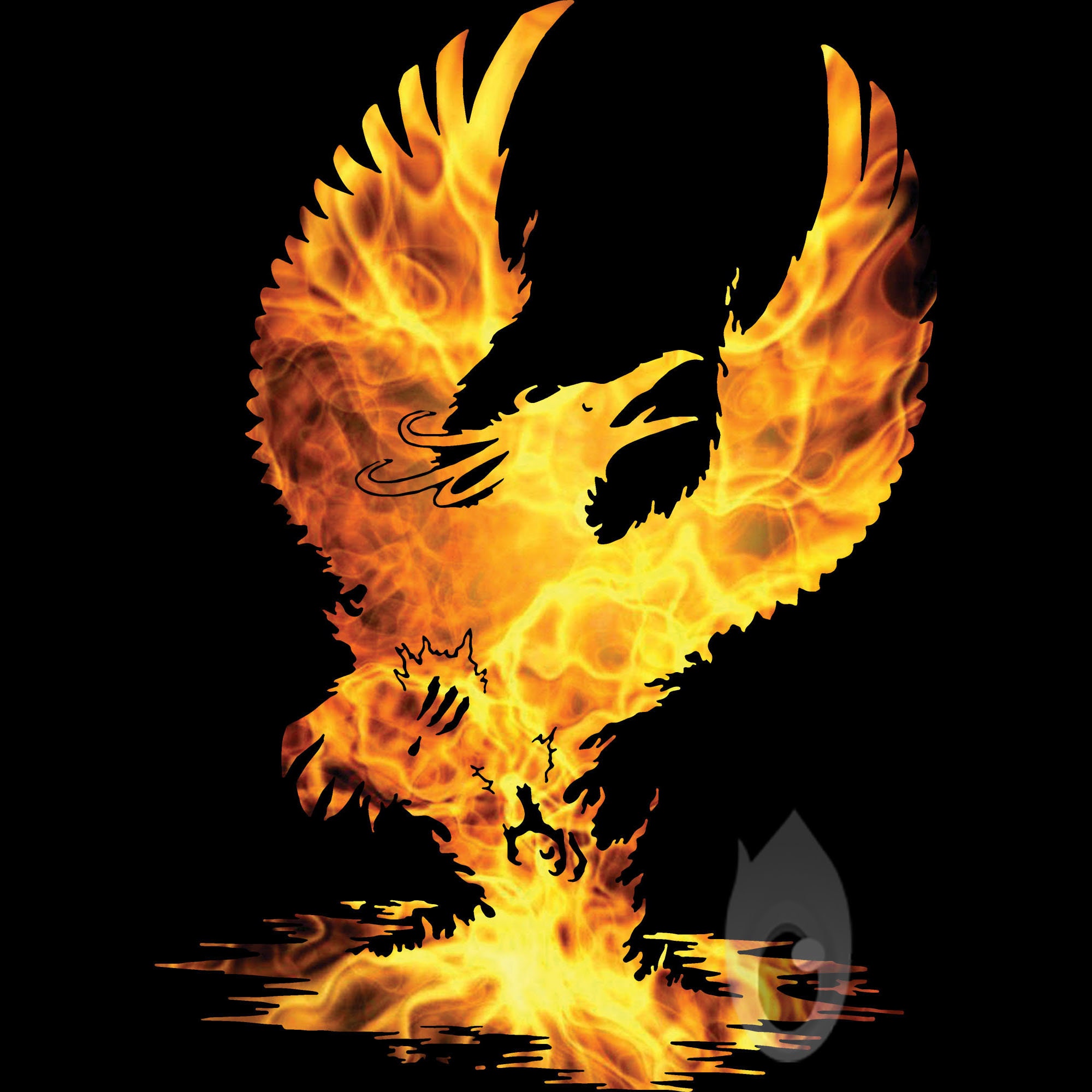 Phoenix Rising T Shirt Fire Bird Of Rebirth Tee Mythic Egyptian Bird