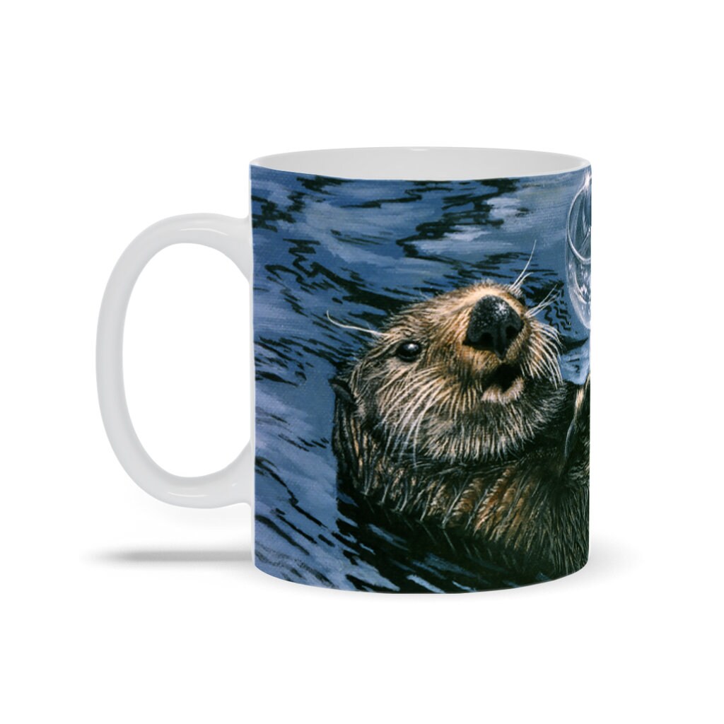 Otter Mug, Otter Gifts, Sea Otter, Otter Art, Funny Mug, Funny Gifts ...