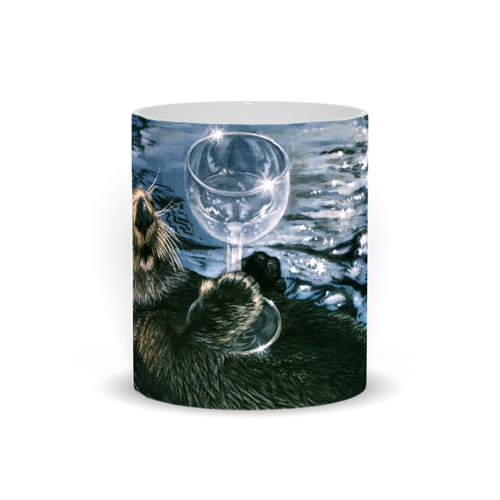 Otter Mug, Otter Gifts, Sea Otter, Otter Art, Funny Mug, Funny Gifts ...