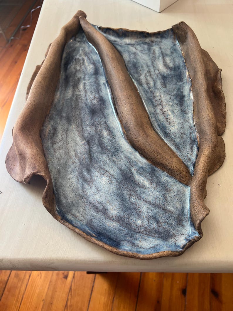 Large Organic Ceramic Platter by Clearwater Potters – Lake Norman Hand ...