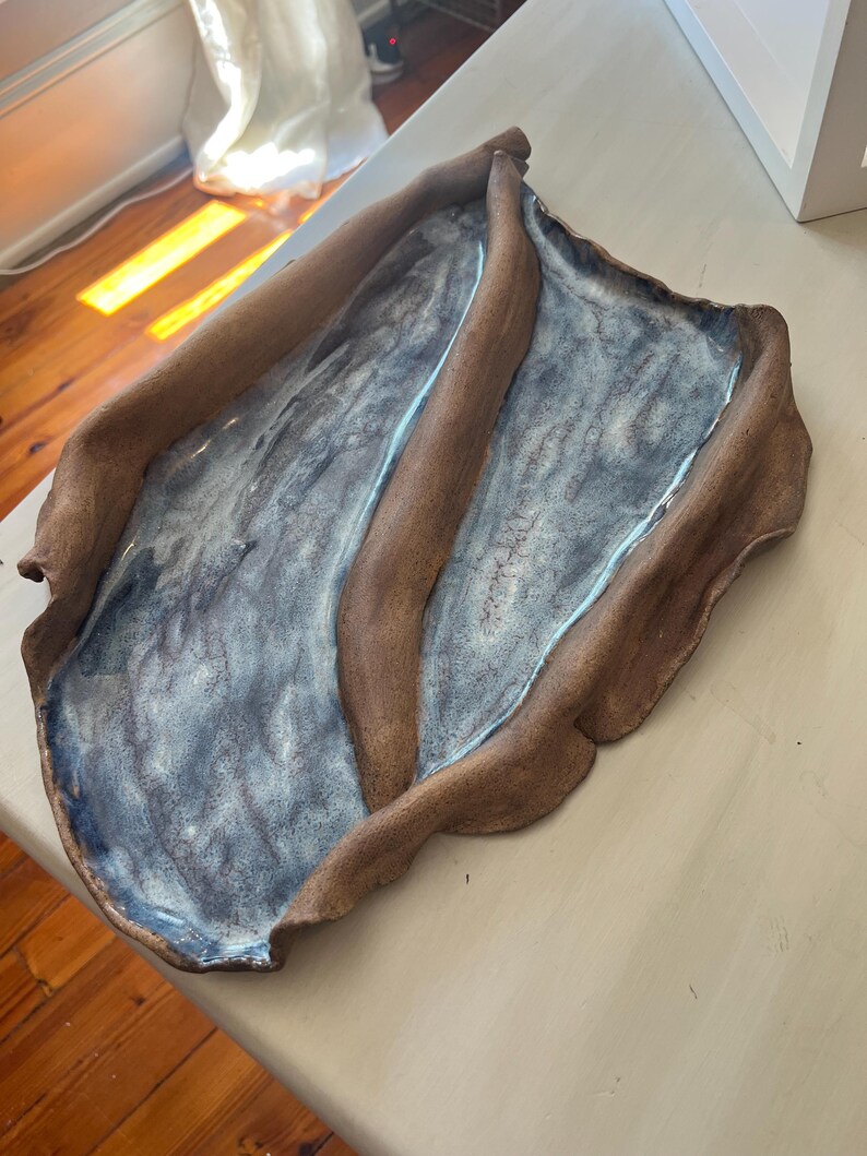 Large Organic Ceramic Platter by Clearwater Potters – Lake Norman Hand ...