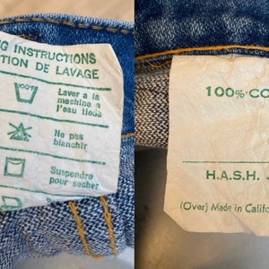 1970’s "h.a.s.h." Bell Bottom Wide Leg High Waisted Jeans in Medium ...