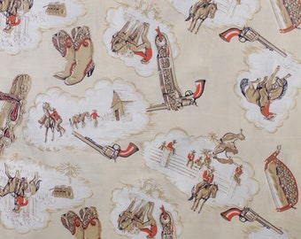 Western Print Fabric - Etsy
