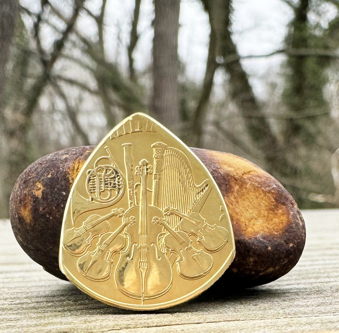 Coin Guitar Picks, the Original® 24kt Solid Gold Guitar Pick (random ...
