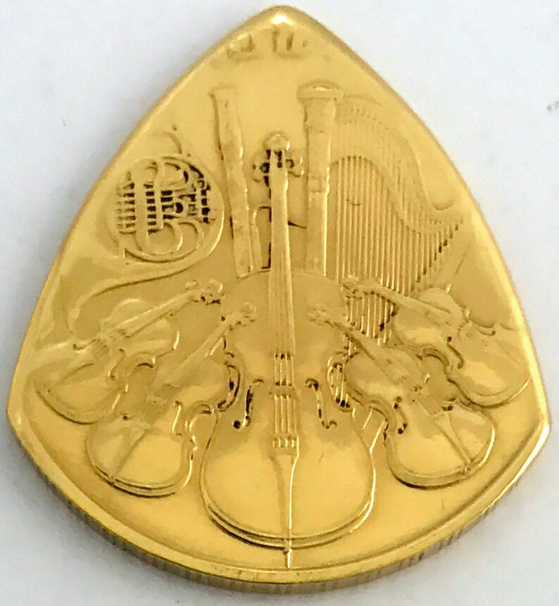 Coin Guitar Picks The Original 24kt Solid Gold Guitar Pick Etsy