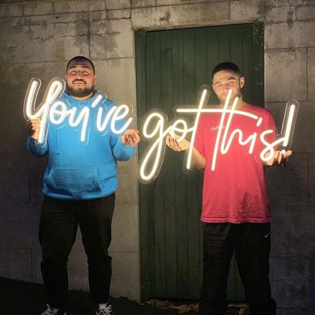 3D Print Led Sign Custom Wall Decor, Custom Led Sign Wall Art, Business ...