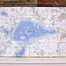 Rush Lake Canvas Lake Map - Etsy
