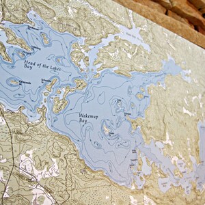 Lake Vermilion - Canvas Lake Map (standard Quality) - Etsy