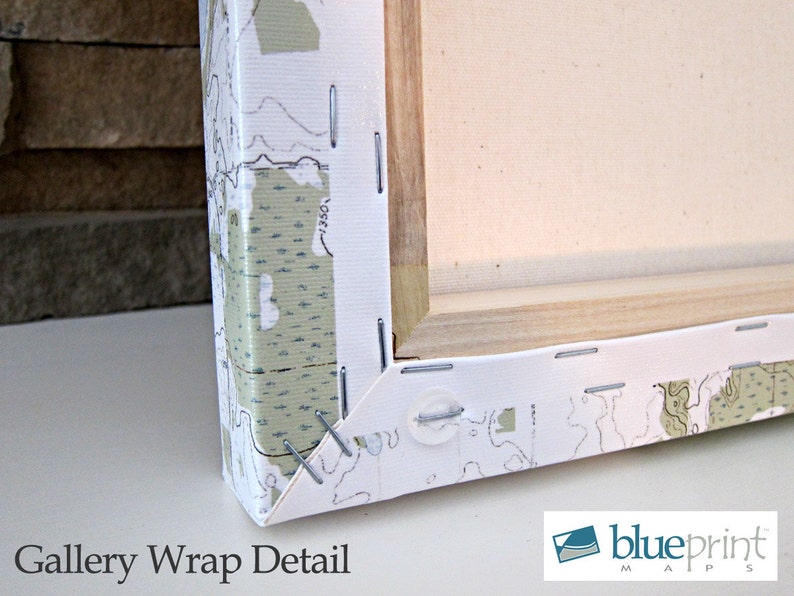 Minneapolis Lakes / Lake Calhoun - Canvas Lake Map - Etsy