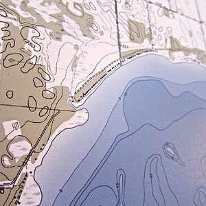 Rush Lake - Canvas Lake Map (premium Quality) - Etsy