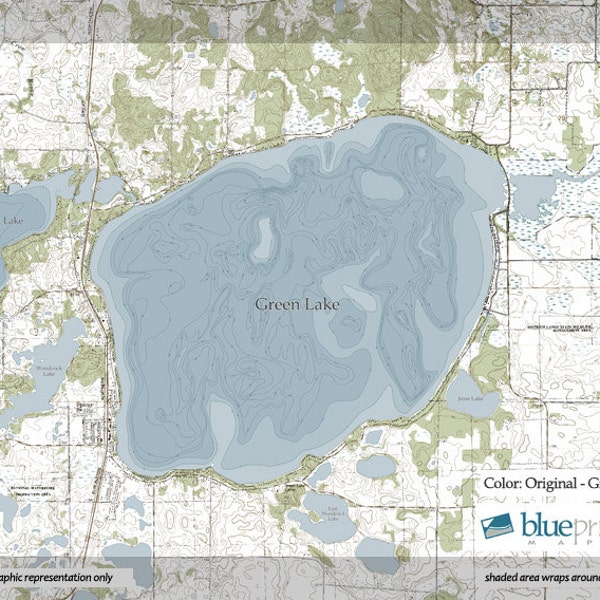 Lake Vermilion Canvas Lake Map premium Quality - Etsy