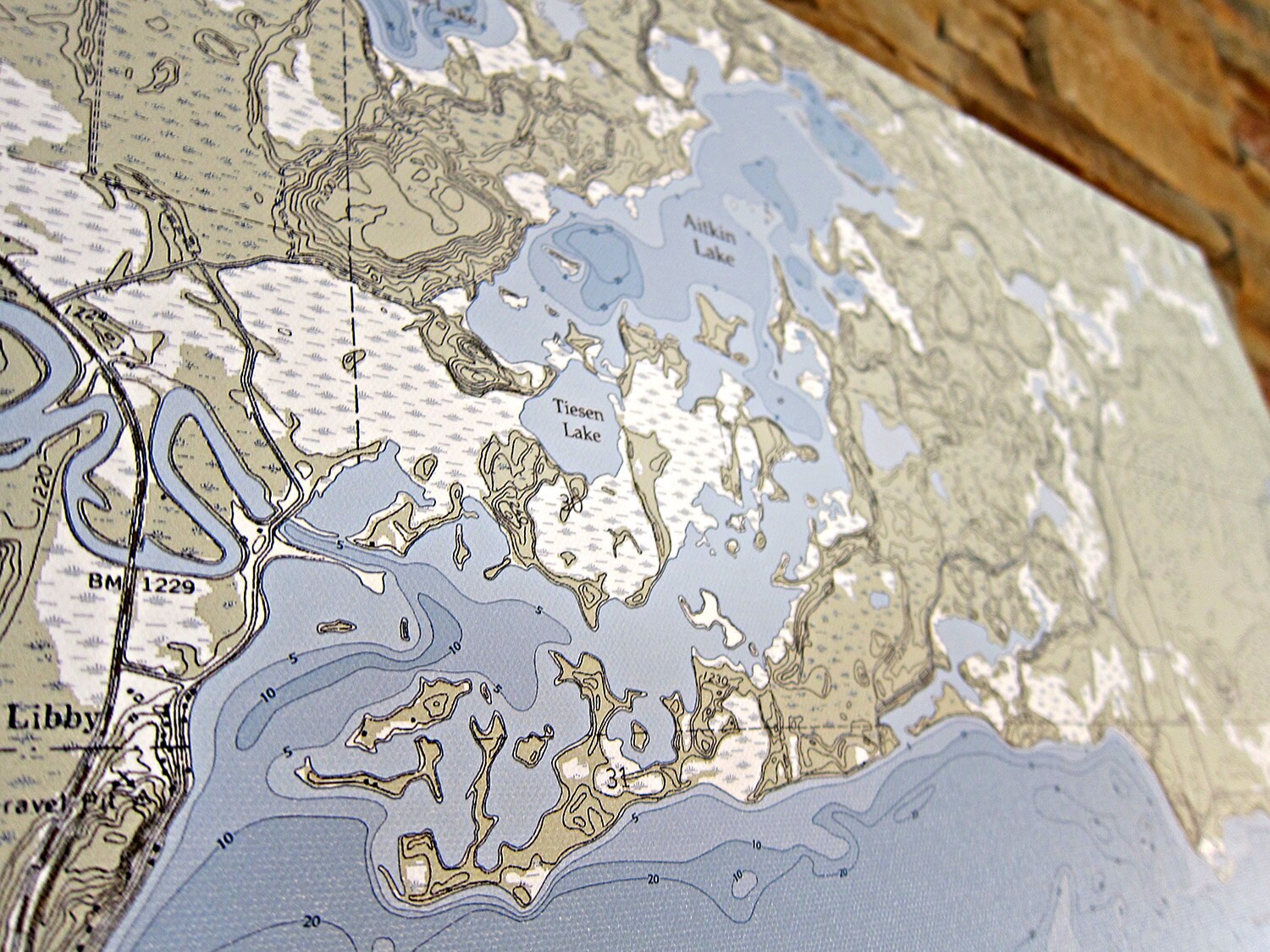 Big Sandy Lake - Canvas Lake Map (premium Quality) - Etsy