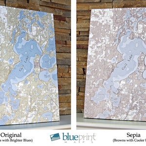 Big Sandy Lake - Canvas Lake Map (premium Quality) - Etsy