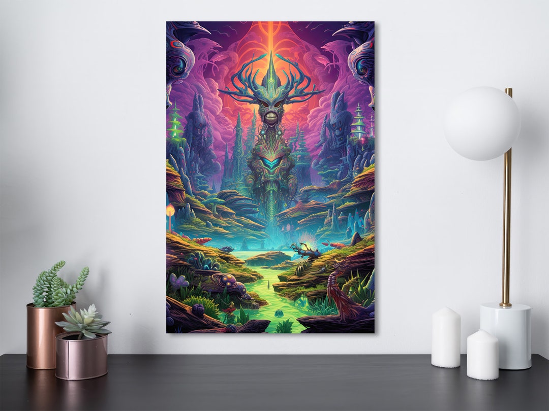 Ultimate Alien Fiesta Digital Art Psychedelic - Etsy