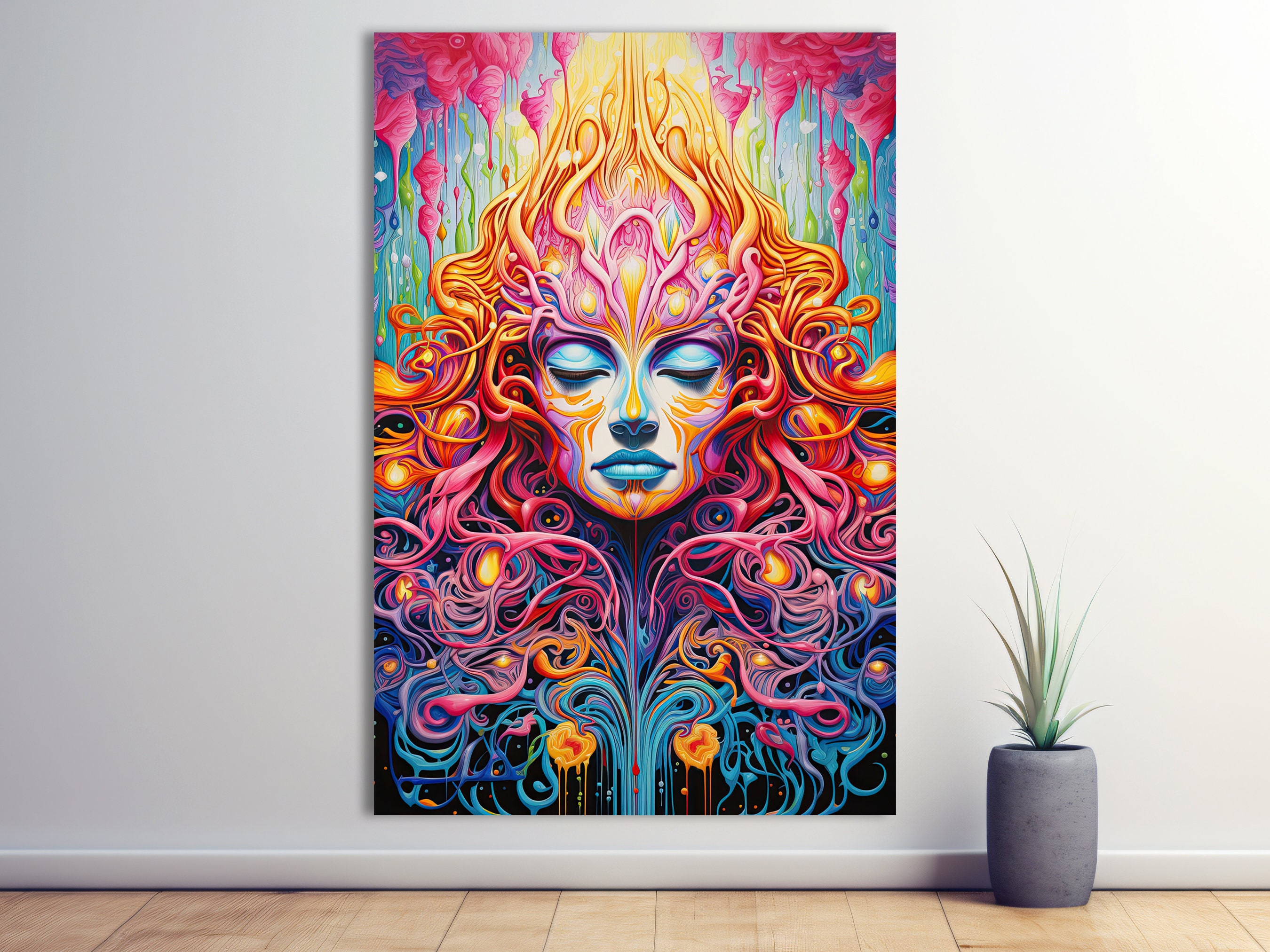Trippy Visions AI Art Print Digital Download Acid - Etsy