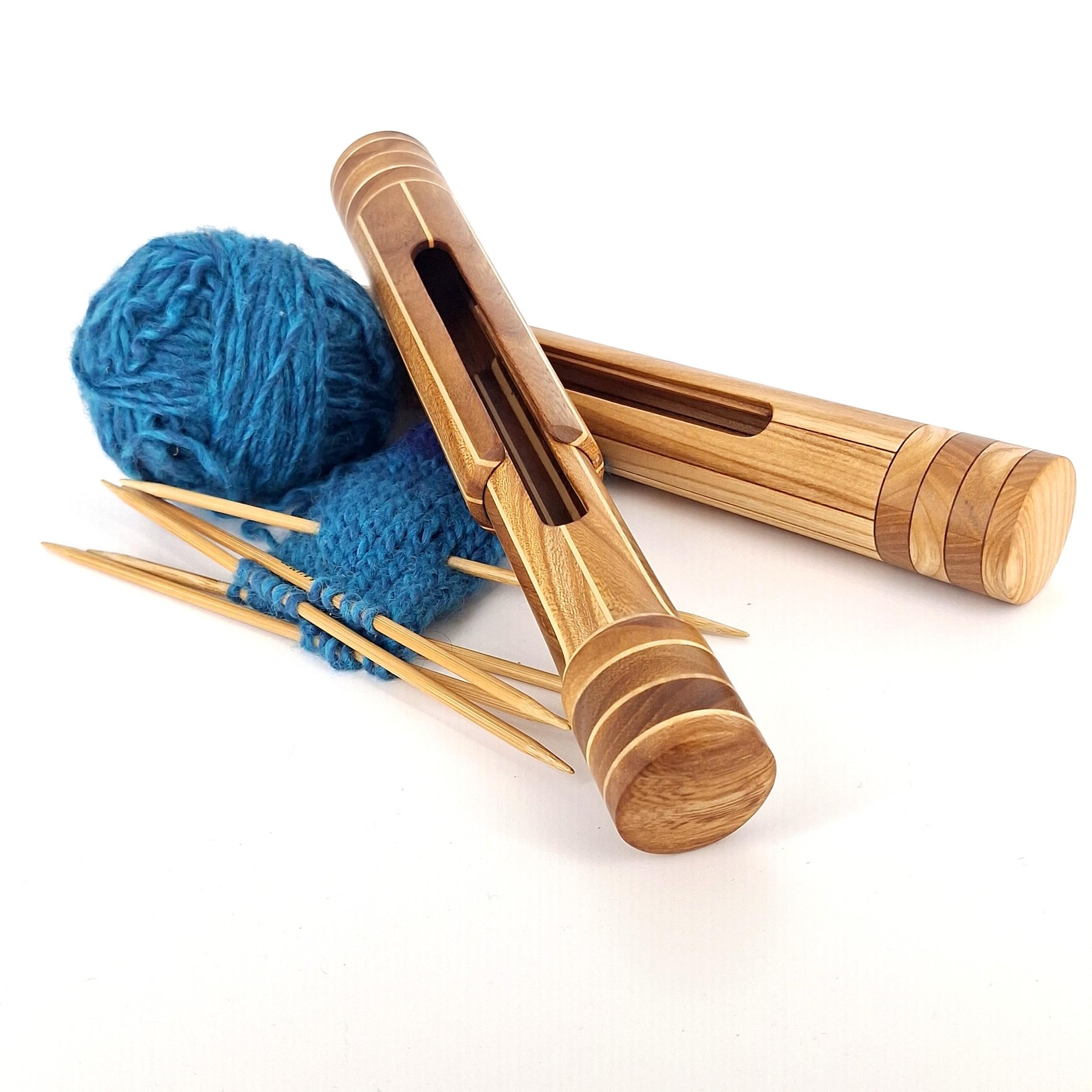Wooden Knitting Needle Case for Double Pointed SKILLFUL UNI Iv Var M ...